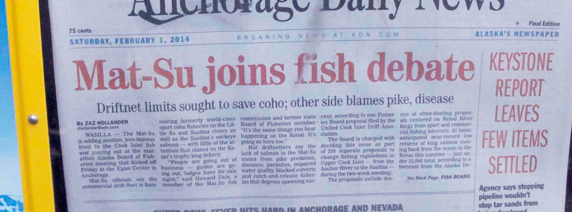 Matanuska-Susitna Borough - Mat-Su Salmon Crisis hearing before Board