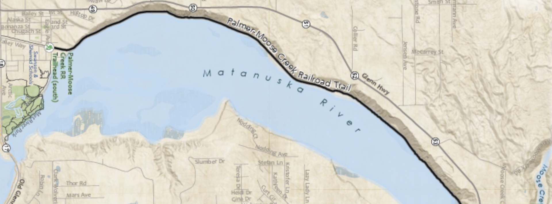 Matanuska-Susitna Borough - Palmer - Moose Creek Rail Road Trail Closure